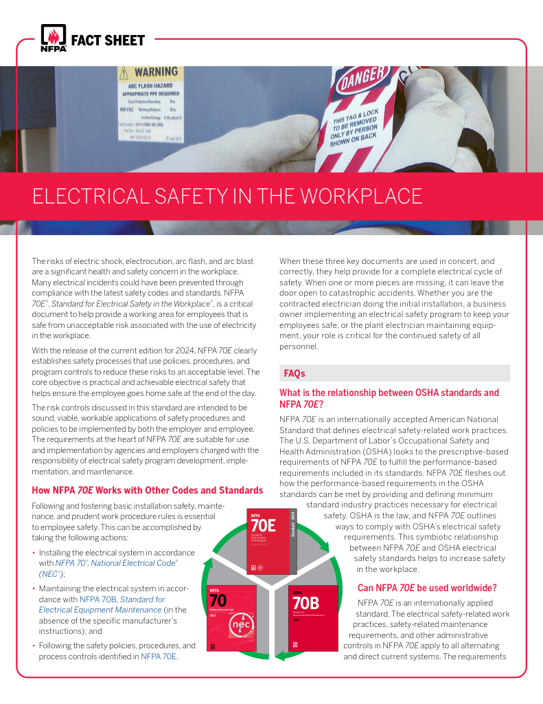 NFPA 70E Arc Flash Requirements For OSHA Electrical Safety
